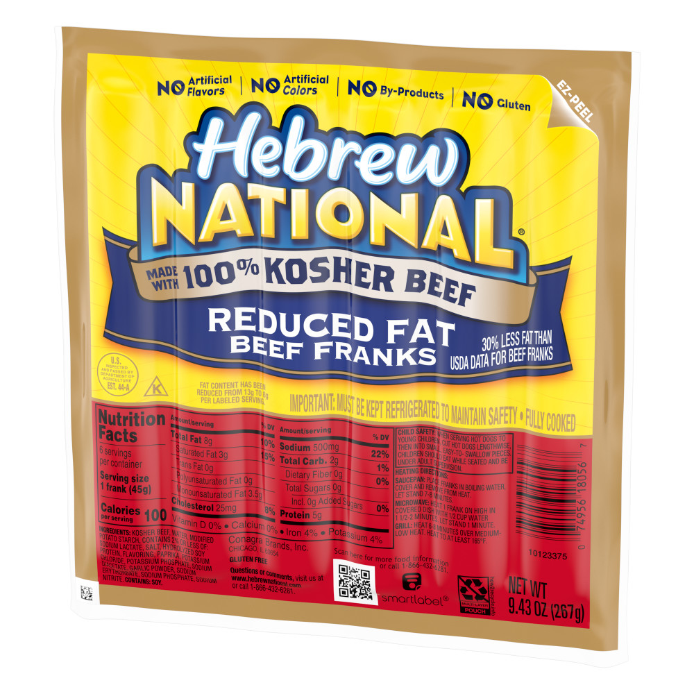 Reduced Fat Beef Franks | Conagra Foodservice