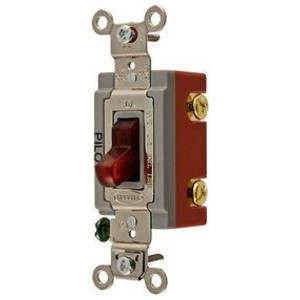 Hubbell Wiring Device - Kellems HBL1221PLU Pilot Light Toggle Switch ...