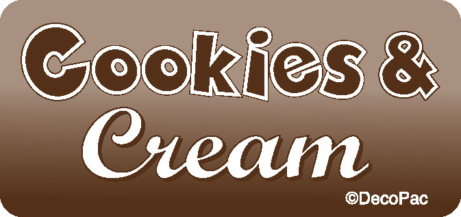 Cookies Cream Merchandising Label | DecoPac