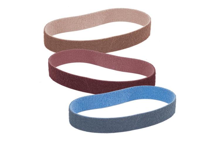 Non-woven abrasive file belts