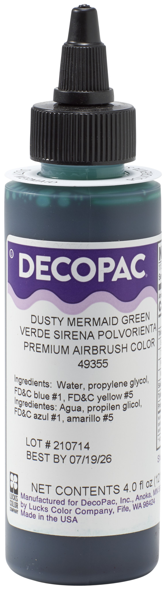 Dusty Mermaid Green Premium Airbrush Color | DecoPac