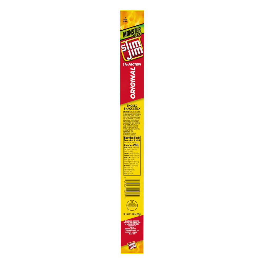1.94oz Slim Jim Original Stick | Conagra Foodservice