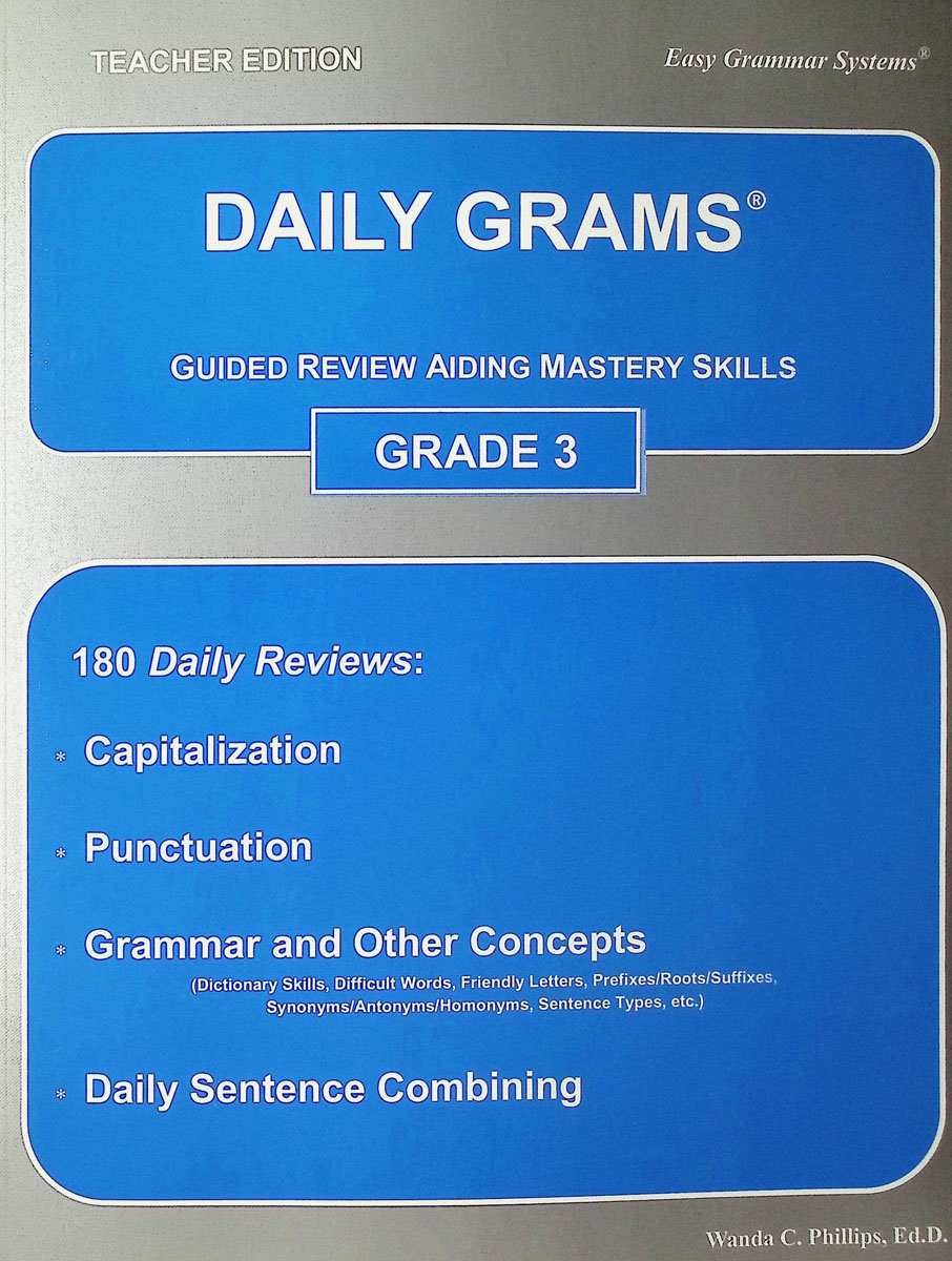 Daily Grams Grade 3 Teacher Edition
