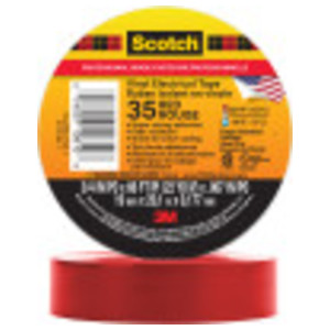 3M 35-RED-3/4X66FT Scotch® Vinyl Electrical Color Coding Tape, 66-ft. X ...