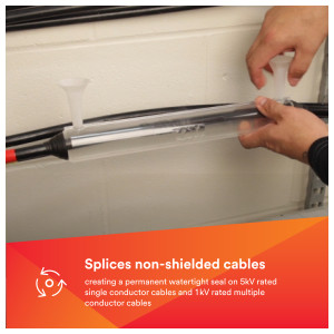 3M 82-A1N 3M™ Scotchcast™ Inline Resin Power Cable Splice Kit 82-A1N ...