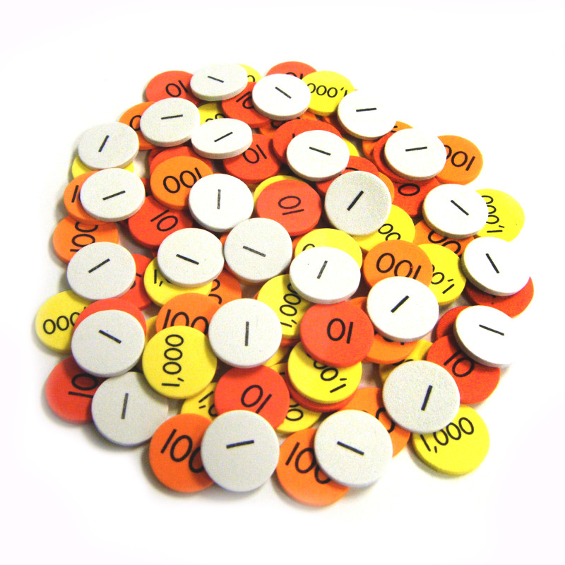 Sensational Math™ Class Set Place Value Discs, 1500 Discs - Knowledge Tree