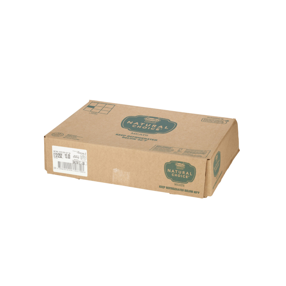 NATURAL CHOICE® Bacon, Uncured, 13/17 slice, 15 lb • Hormel Product ...