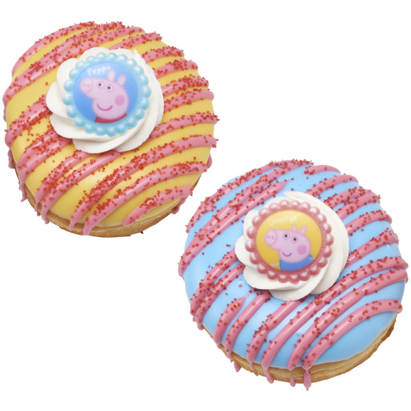 Peppa Pig Peppa And George Cupcake Rings | DecoPac