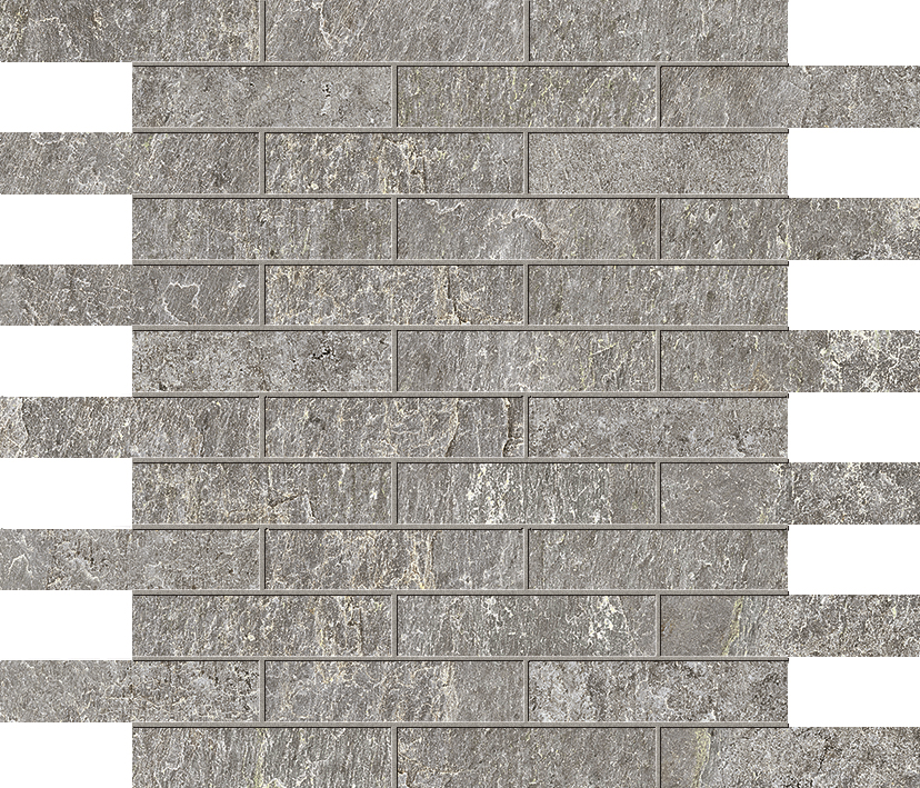 Folk Gray 12x12 Brick Mosaic - Virginia Tile Company