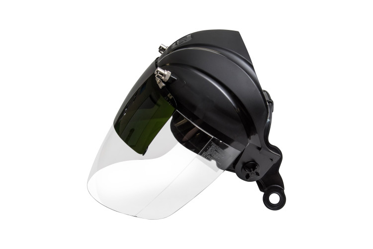 IR shade Flip front visor and browguard for cutting and brazing ...