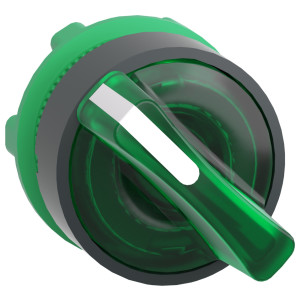 Square D (Schneider Electric) ZB5AK1433 Green Illuminated Selector Switch Head 22 2-position ...