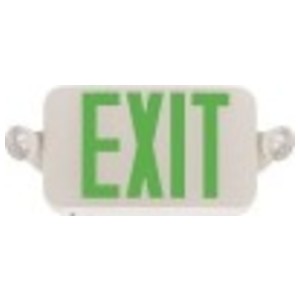 Lithonia (Acuity) ECRG HO RD M6 Thermoplastic LED Exit/unit Combo, Red ...