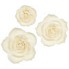 Ruffled Edge Rose Assortment Gum Paste Flowers | DecoPac