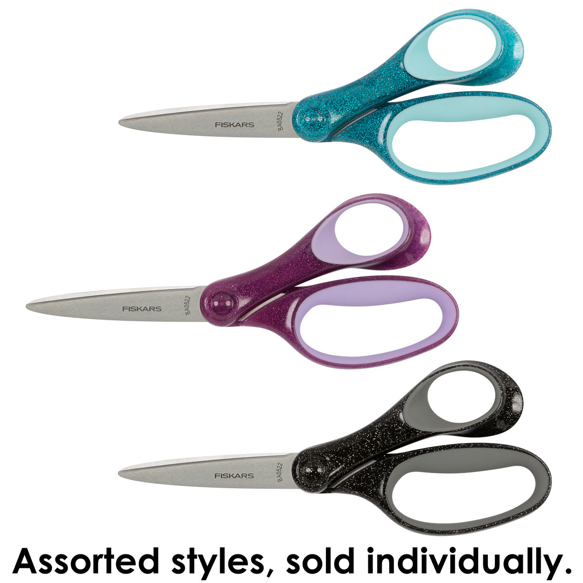 Fiskars Glitter Softgrip Student Scissors 7" (assorted color)