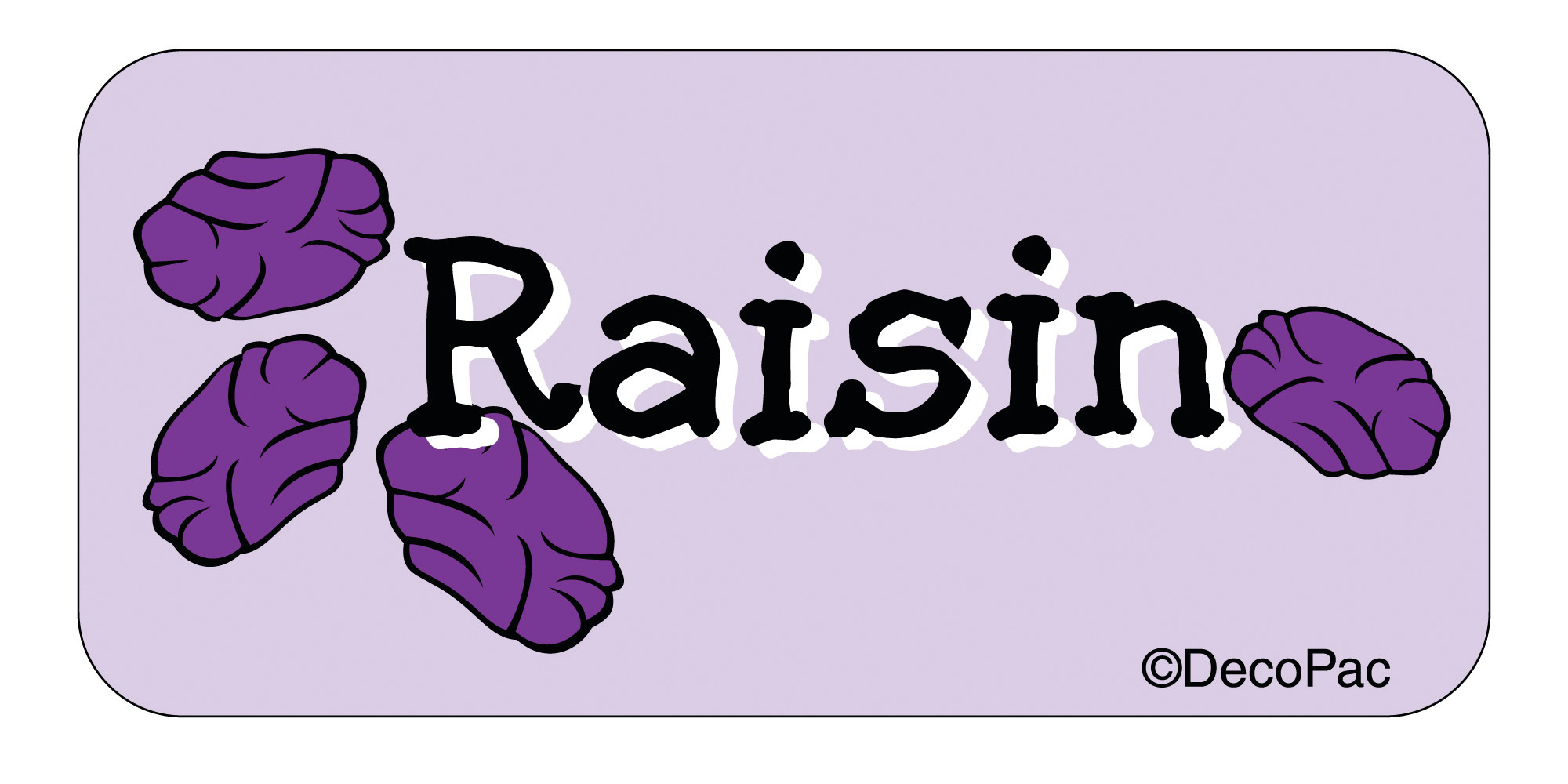 Raisin Label | DecoPac