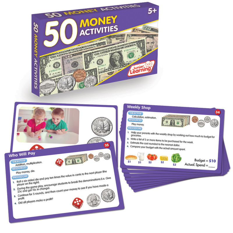 Junior Learning® 50 Money Activities - TonerQuest