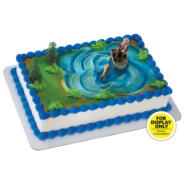 Fisher With Action Fish Decoset Decodisplay Cake | DecoPac