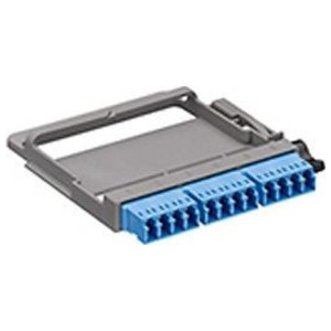 Leviton 5FUHD-2LL HDX Fiber Adapter Plate, SM, Quad LC, 12-Fiber, Blue ...