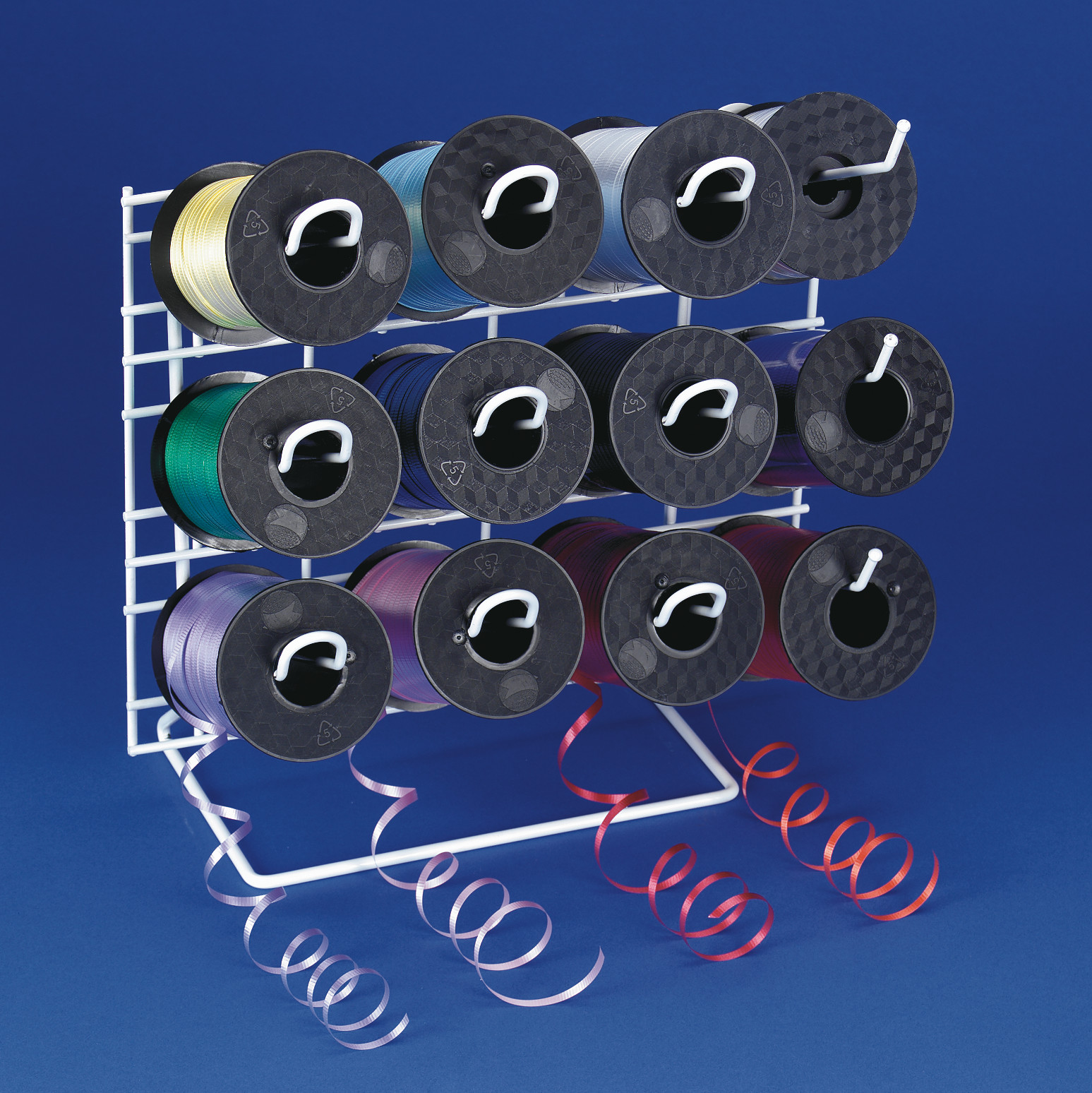 12 Roll Curling Ribbon Rack | DecoPac