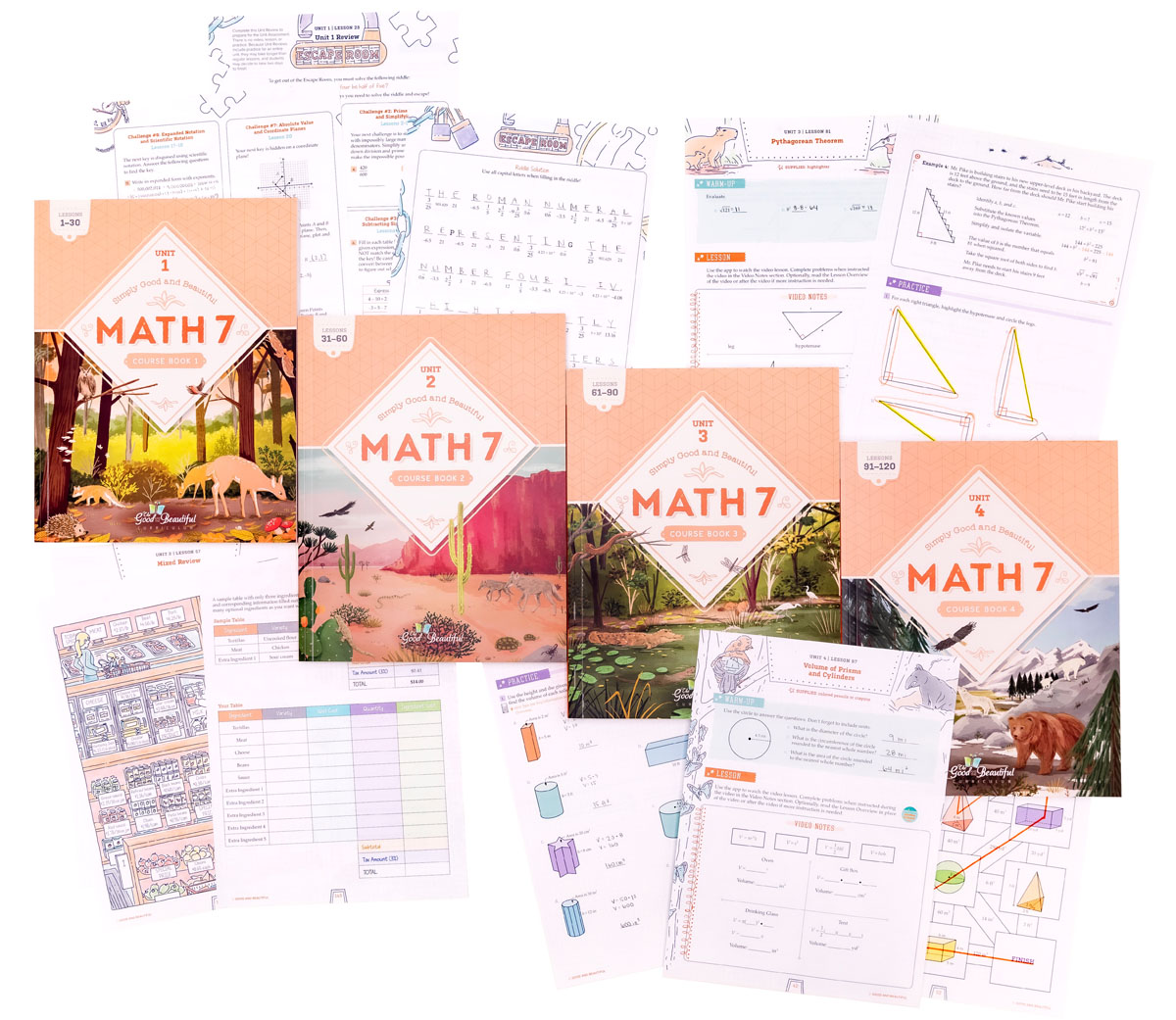 Math Course Set - Course 7