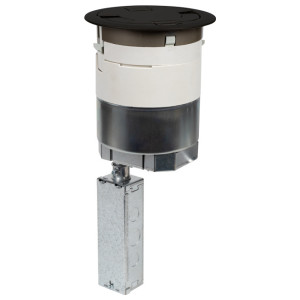 Wiremold (Legrand) 6ATC2PBK Evolution Series 6 In. Poke-Thru Assembly ...