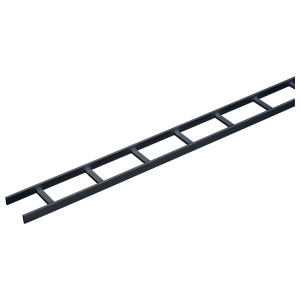 NVent Hoffman LSS12BLK Ladder Rack Straight Section, Black, 12 In. W ...