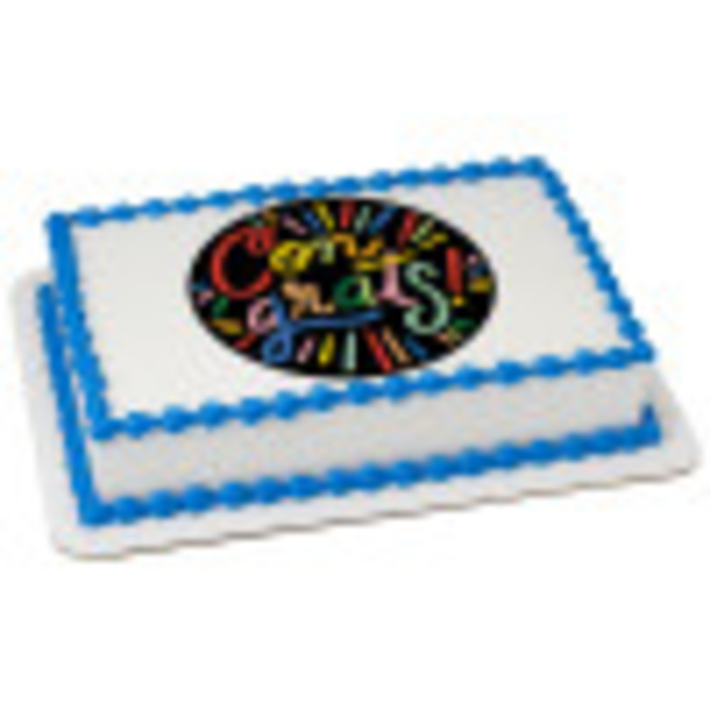 Order Congrats Edible Image® by PhotoCake® Cake from CREST FOODS #4004 ...