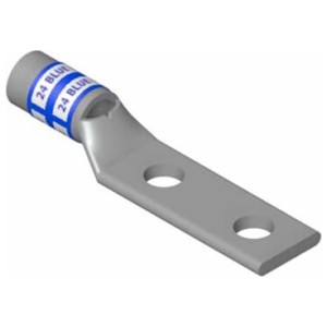 ABB (Thomas And Betts) 54213SP Copper Two-Hole Lug, Standard Barrel ...