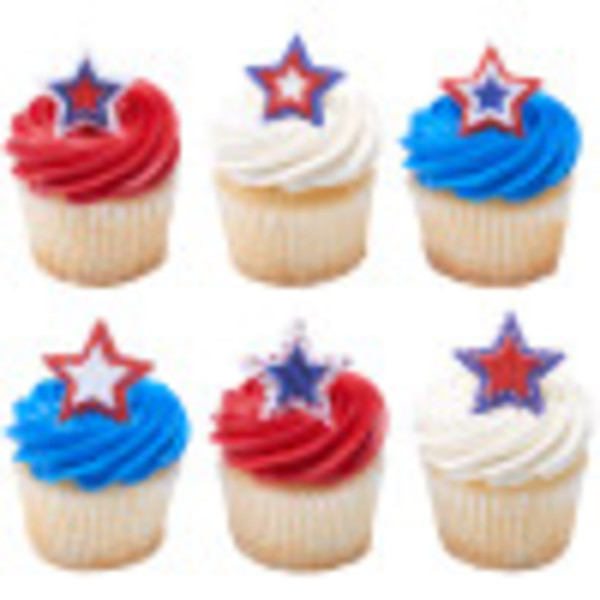 Printed Star Assortment Cupcake Rings | DecoPac