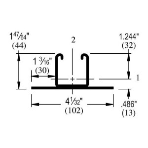 Unistrut P1003 10PG P1000 Series, Strut Channel With 4-1/32 In. Wide ...