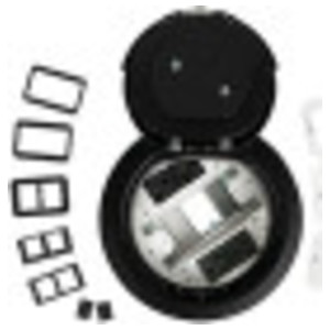 Wiremold (Legrand) 6ATC2PBK Evolution Series 6 In. Poke-Thru Assembly ...