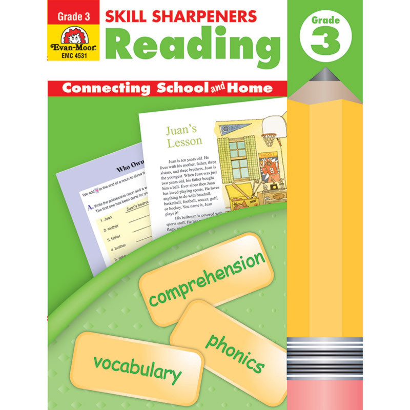 Evan-Moor Educational Publishers Skill Sharpeners Reading Book, Grade 3 ...