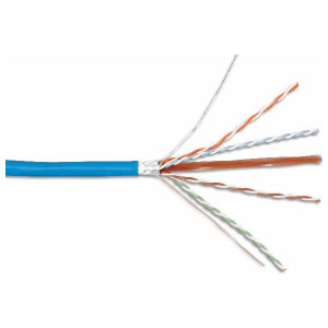 Siemon 9A6P4-A5-06-R1A 9A6P4-A5-06-R1A - Category 6A F/UTP Cable, Plenum, 23 AWG, 4-Pair, Blue ...