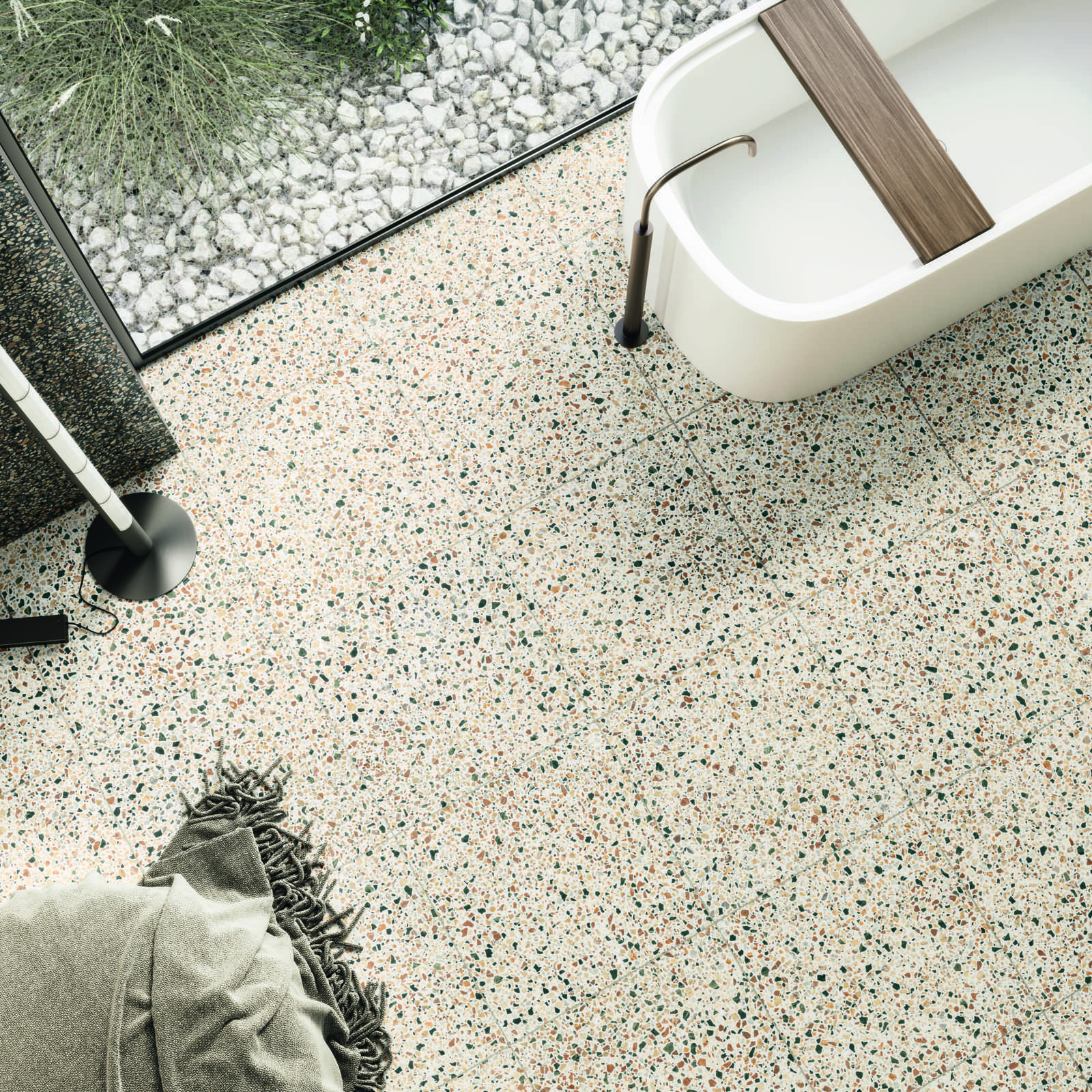 Civic Multicolor Warm 12x12 Vein Field Tile Matt Touch Plus Rectified ...