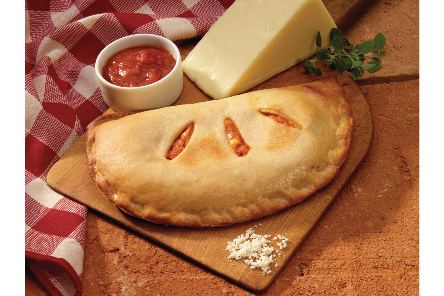 Whole Grain Three Cheese Calzone, 4.69 oz | Conagra Foodservice
