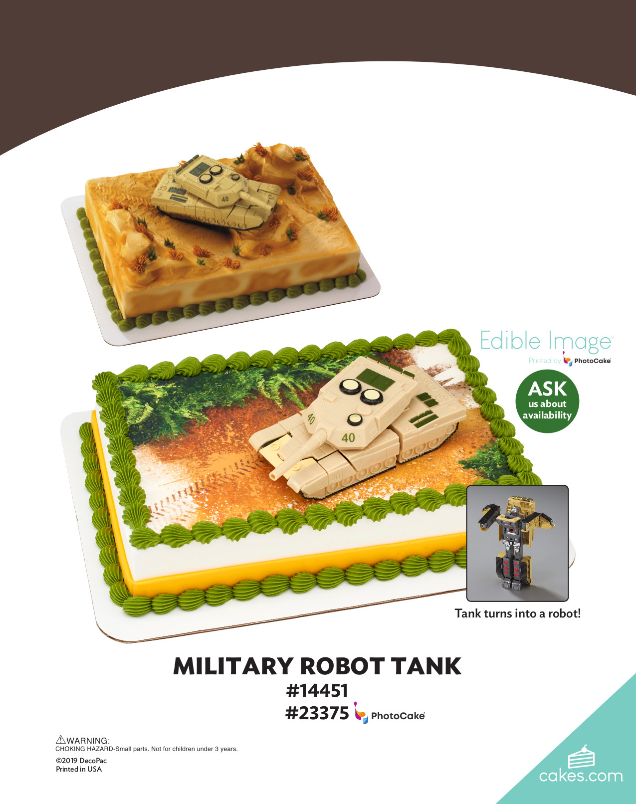 Military Robot Tank Decoset 6a923a82 Bd8e 432c 9853 Ebe11ae1c4b6 | DecoPac