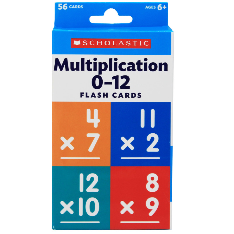 Scholastic Teaching Solutions Flash Cards: Multiplication 0 - 12 ...