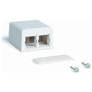 CommScope Systimax 107984056 Two Port Surface Mount Box, White ...
