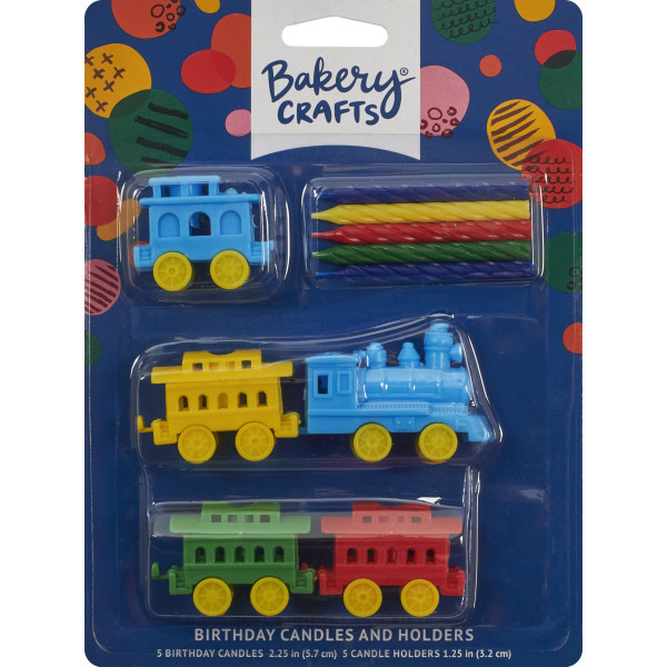 Bakery Crafts Train Candle Holders Candles | DecoPac