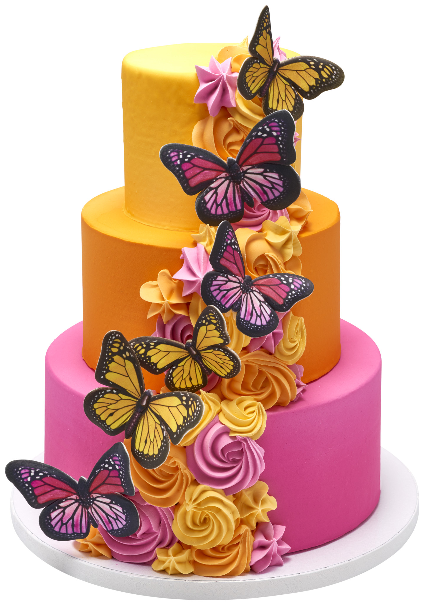 Yellow And Pink Butterflies | DecoPac