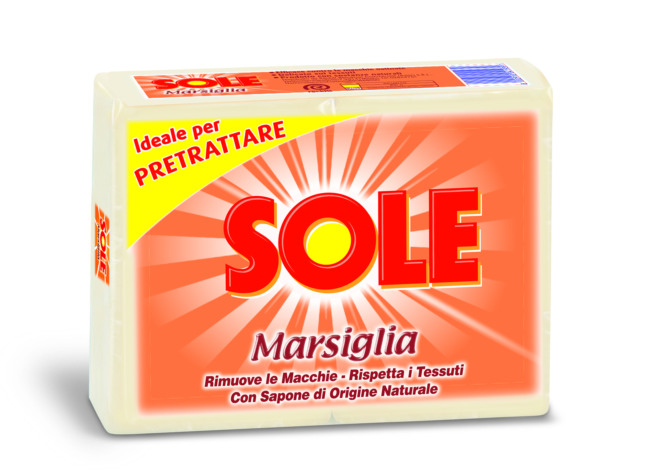 Sole Sapone di Marsiglia Bucato a Mano | Sole