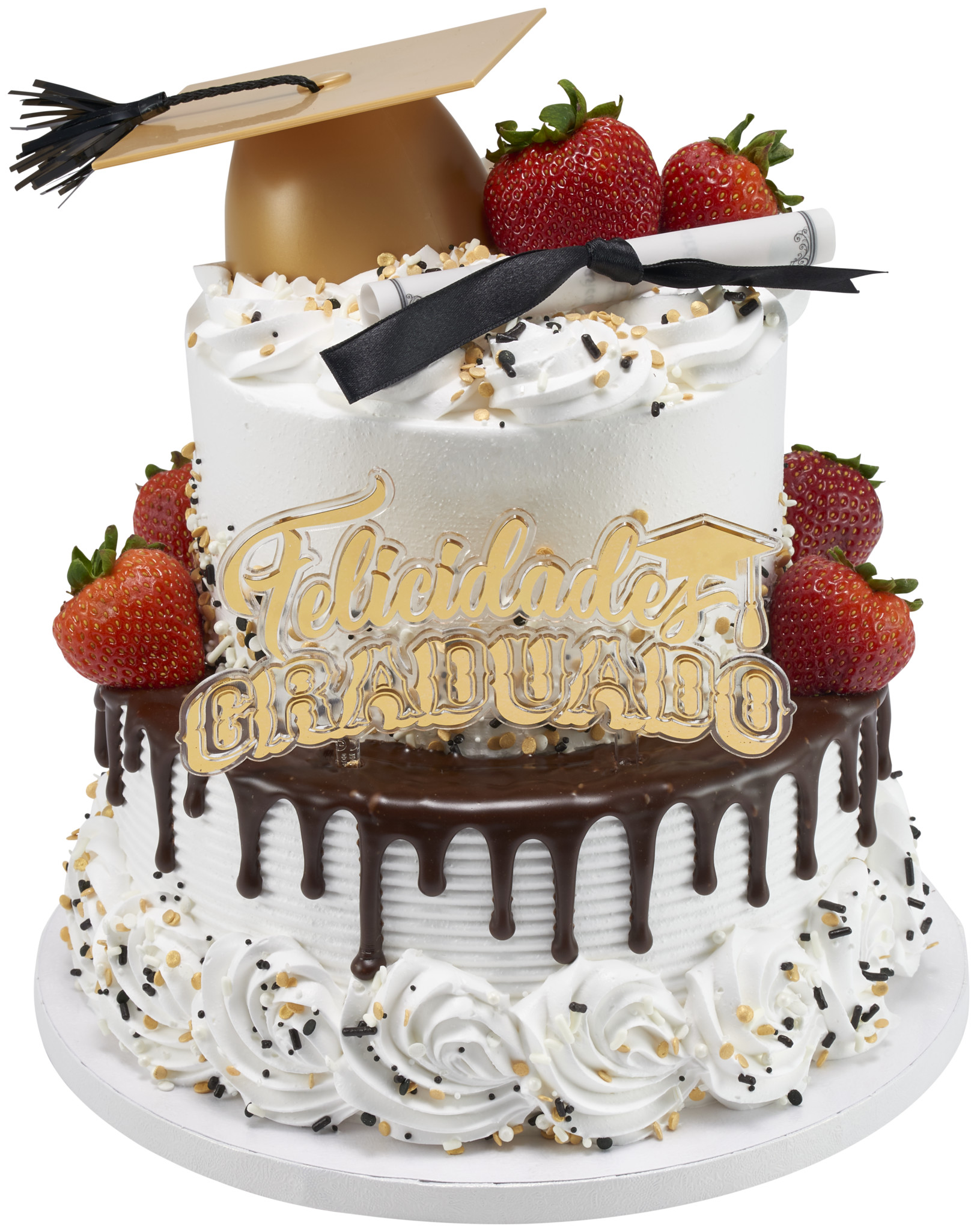 Gold Smooth Grad Hat | DecoPac