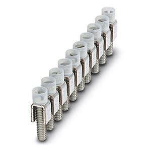 Phoenix Contact 0203250 Terminal Block Fixed Bridge, Silver, 10 ...