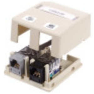 Hubbell Premise Wiring HSB2OW IStation®, Surface Mount Box, 2-Port ...