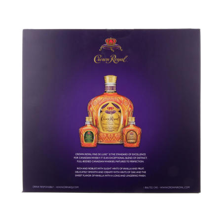 Crown Royal 750ml with Mini Vanilla and Mini Apple