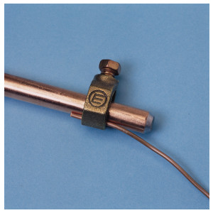 NVent Erico CP38 Ground Rod Clmp, Brnz, Sil Brnz, 3/8 In.dia,#10 Sol ...