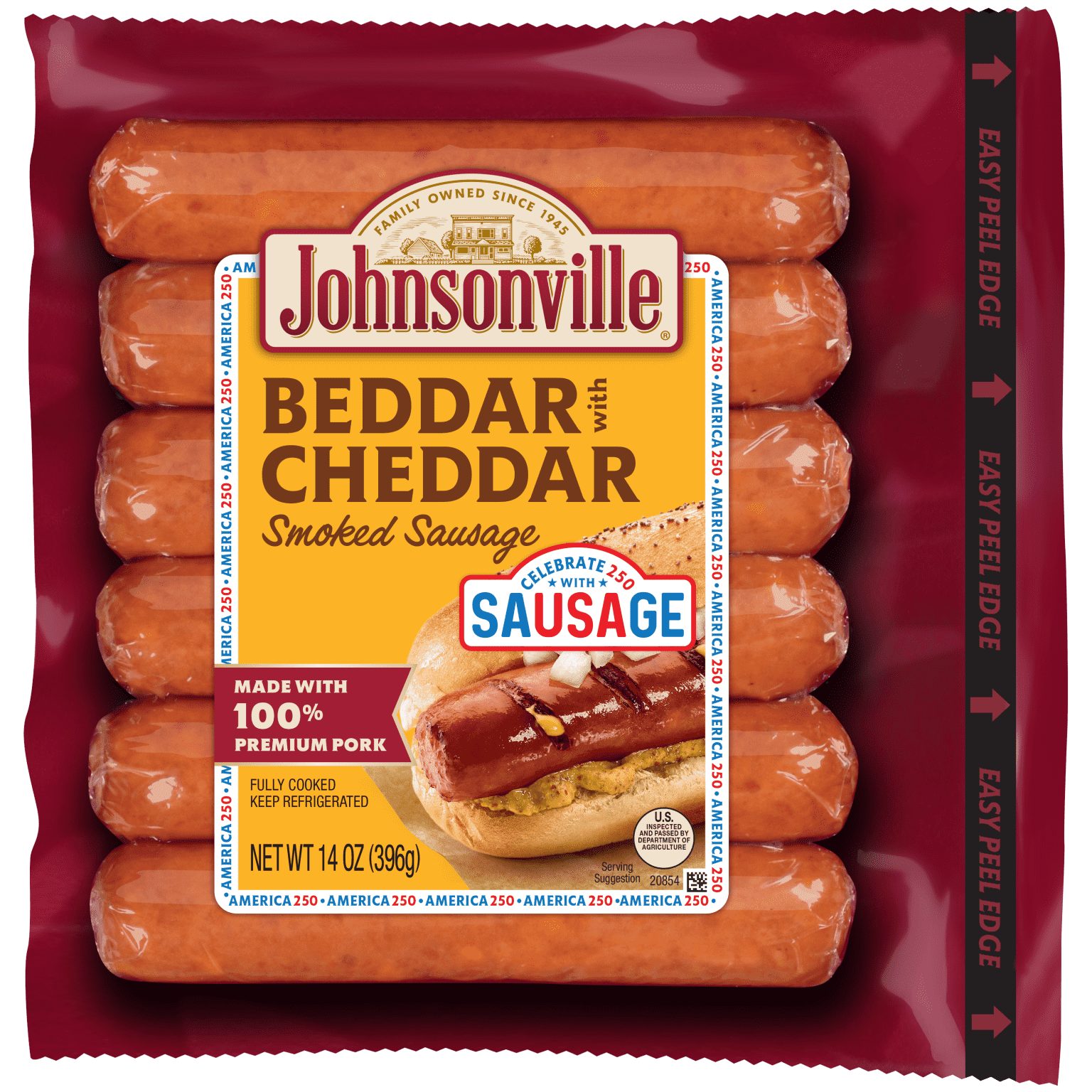 Beddar with Cheddar Smoked Sausage Links | Johnsonville