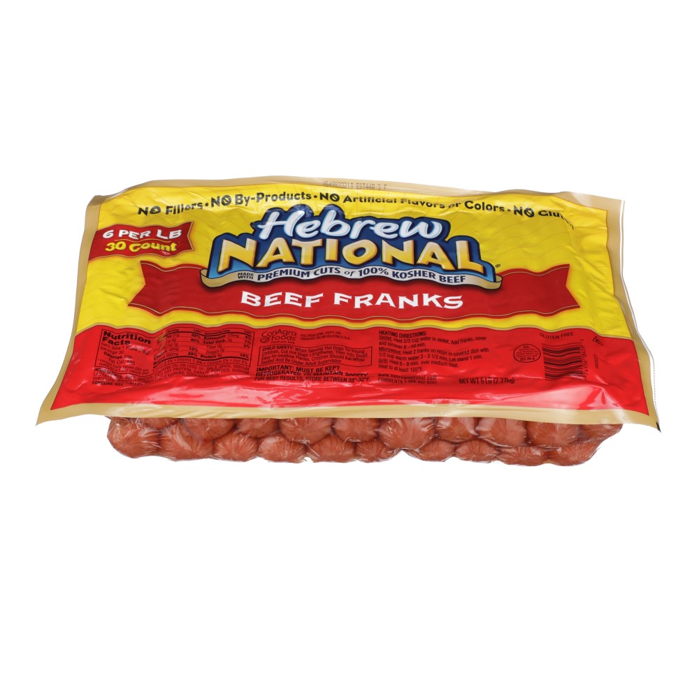 6" Beef Franks 6/1 | Conagra Foodservice