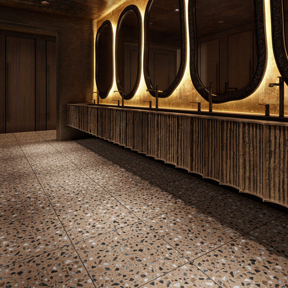 Curation Clay 24x24 Splatter Field Tile Polished Rectified - Virginia ...