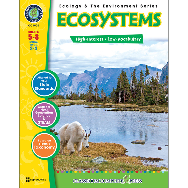 Classroom Complete Press Ecosystems Resource Book, Grade 5-8 - Zuma